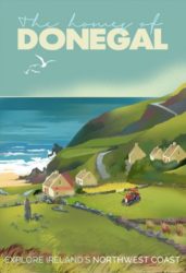 County Donegal- The Homes of Donegal - Ireland Posters.ie