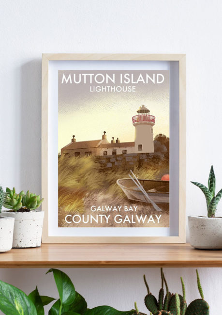 Mutton Island Lighthouse - Ireland Posters.ie